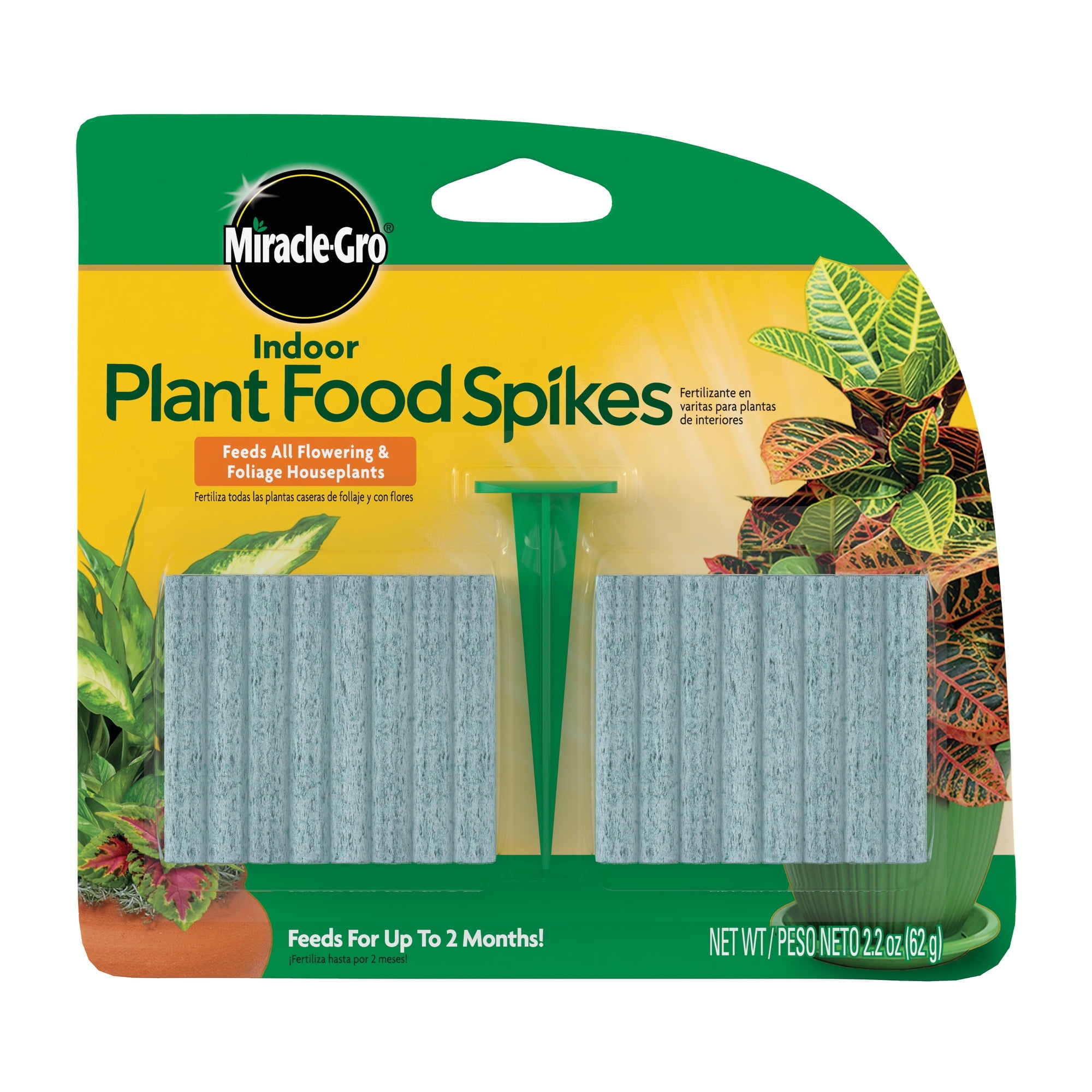 Miracle-Gro Indoor Plant Food Spikes, Continuous Feed Fertilizer ...