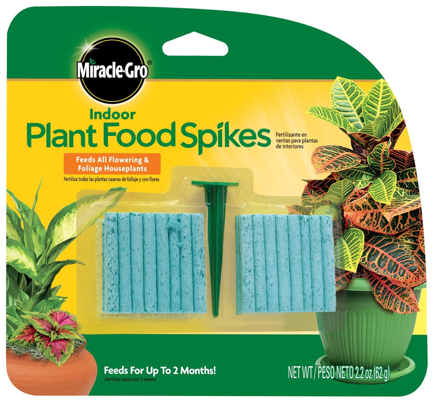 Miracle-Gro Indoor Plant Food Spikes, 48 Spikes - Walmart Business Supplies