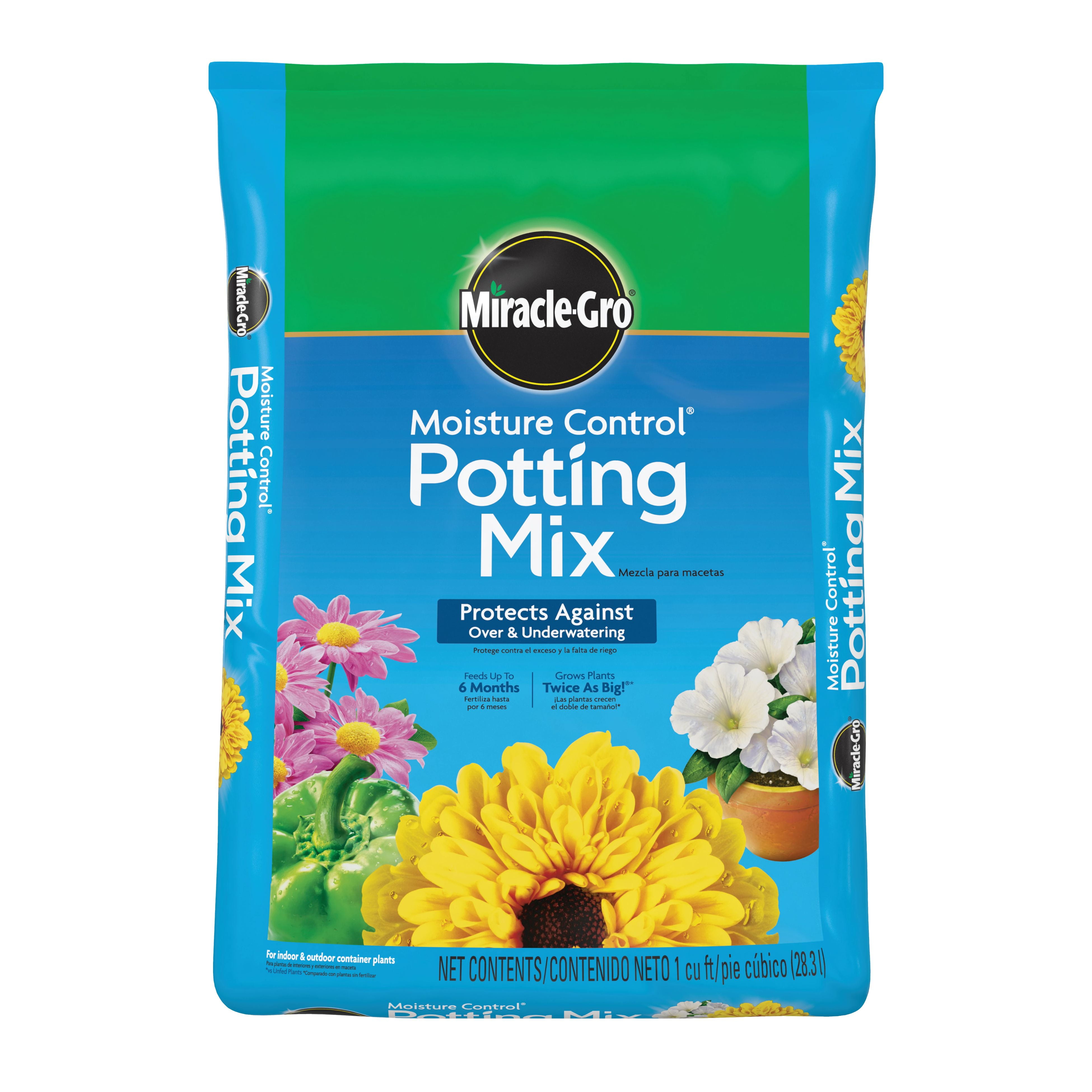 Miracle-Gro Moisture Control Potting Mix 1 cu. ft. - Walmart Business ...