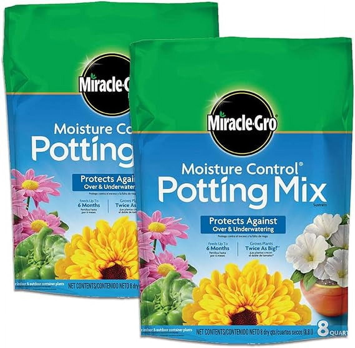 Miracle Gro Moisture Control Potting Mix 2 Pack