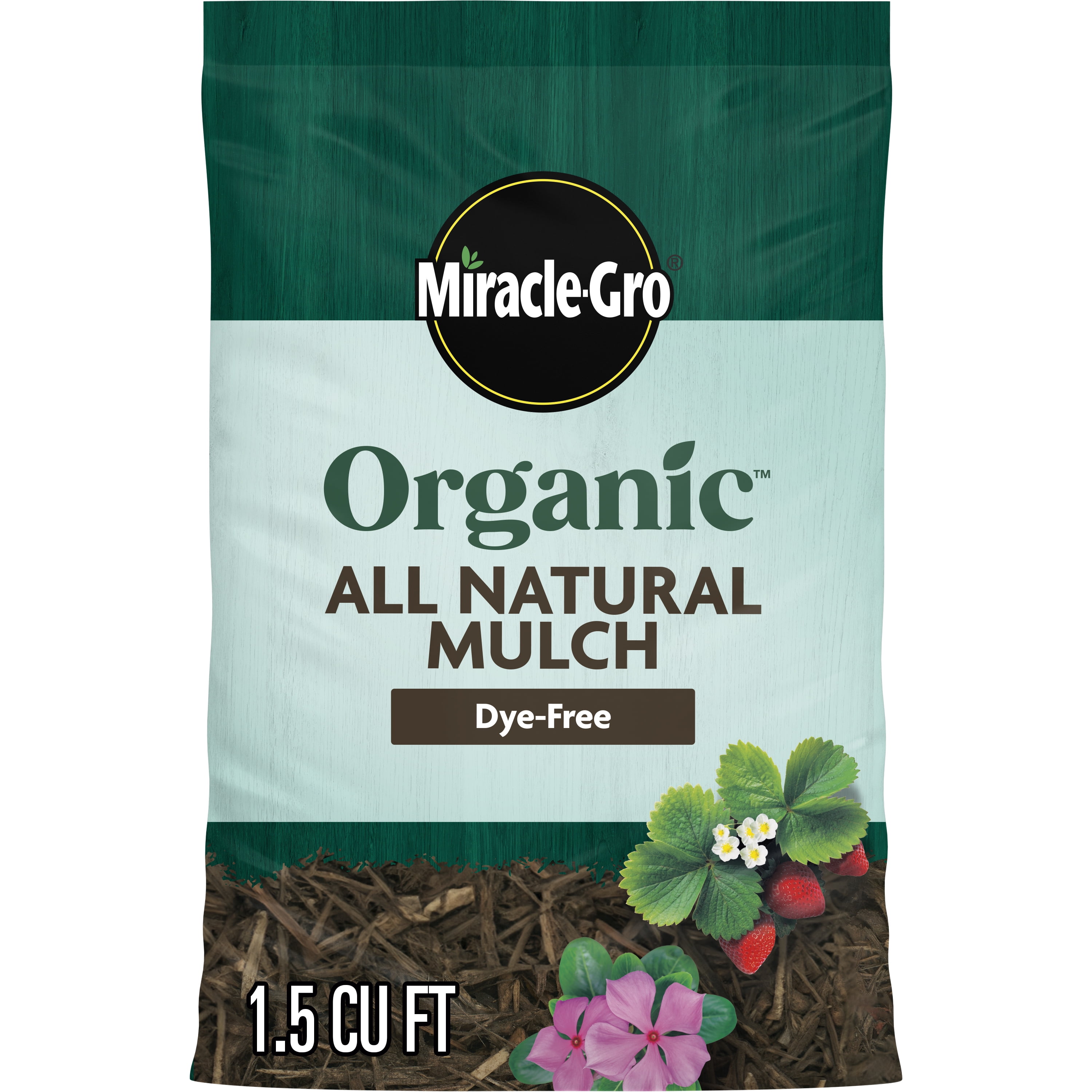Miracle-Gro Organic All Natural Mulch, OMRI Listed, 1.5 cu. ft ...