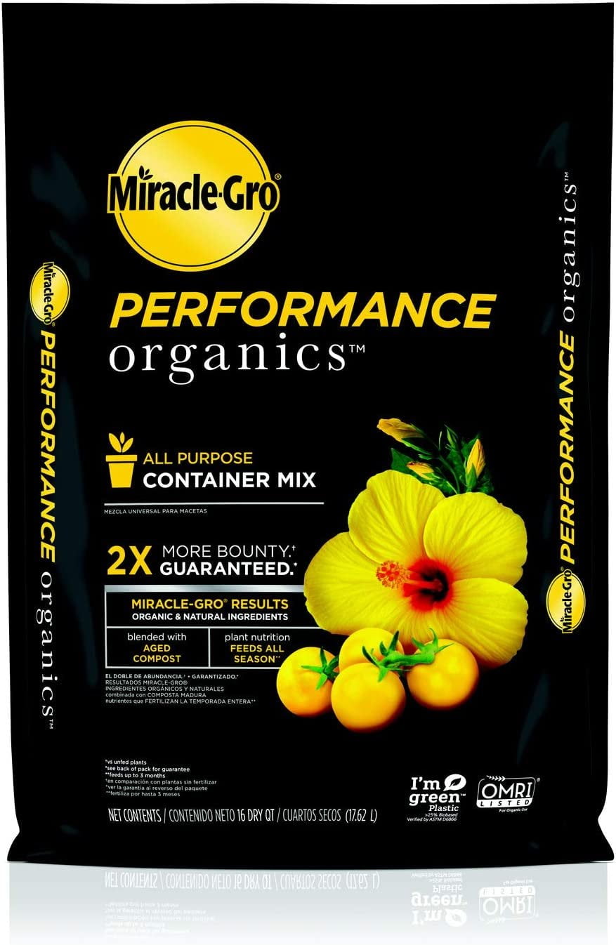 Miracle-Gro Organics All Purpose Mix, 16 qt. - Organic Soil for ...