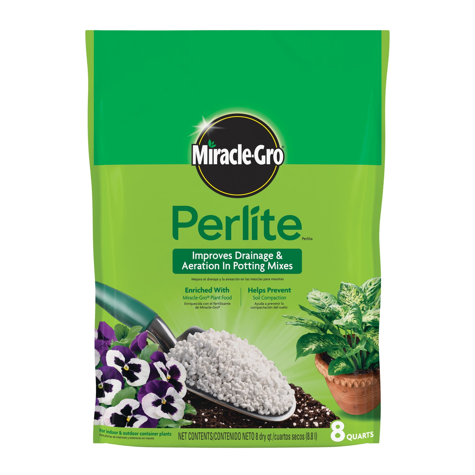 Miracle-Gro Perlite 8 qt for Drainage and Aeration in Container Potting ...