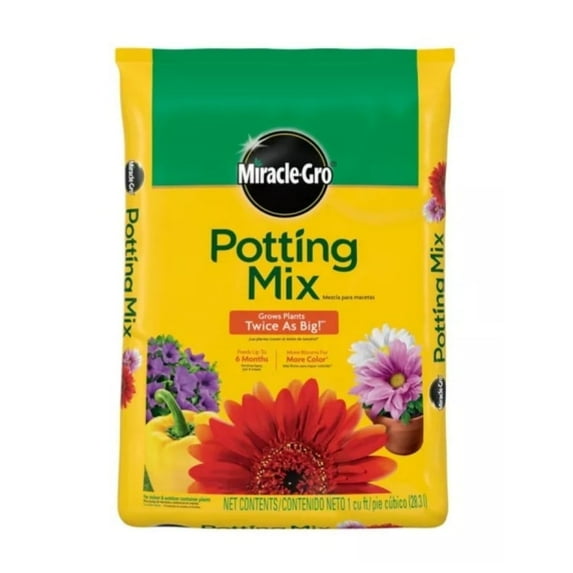 Miracle-Gro Potting Mix All Purpose, For Container Plants Use, 1 cu. ft ...