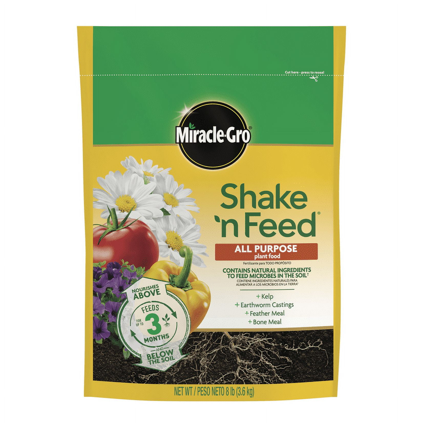 Miracle-Gro Shake 'N Feed All Purpose Plant Food, Potting and Garden ...