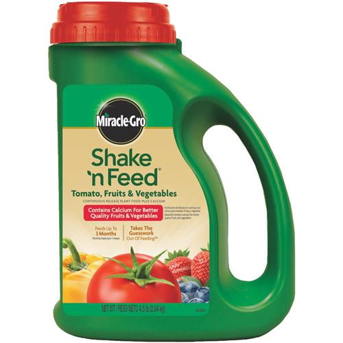 Miracle-Gro Shake 'n Feed Tomato Fruits & Vegetables Plus Calcium Dry ...