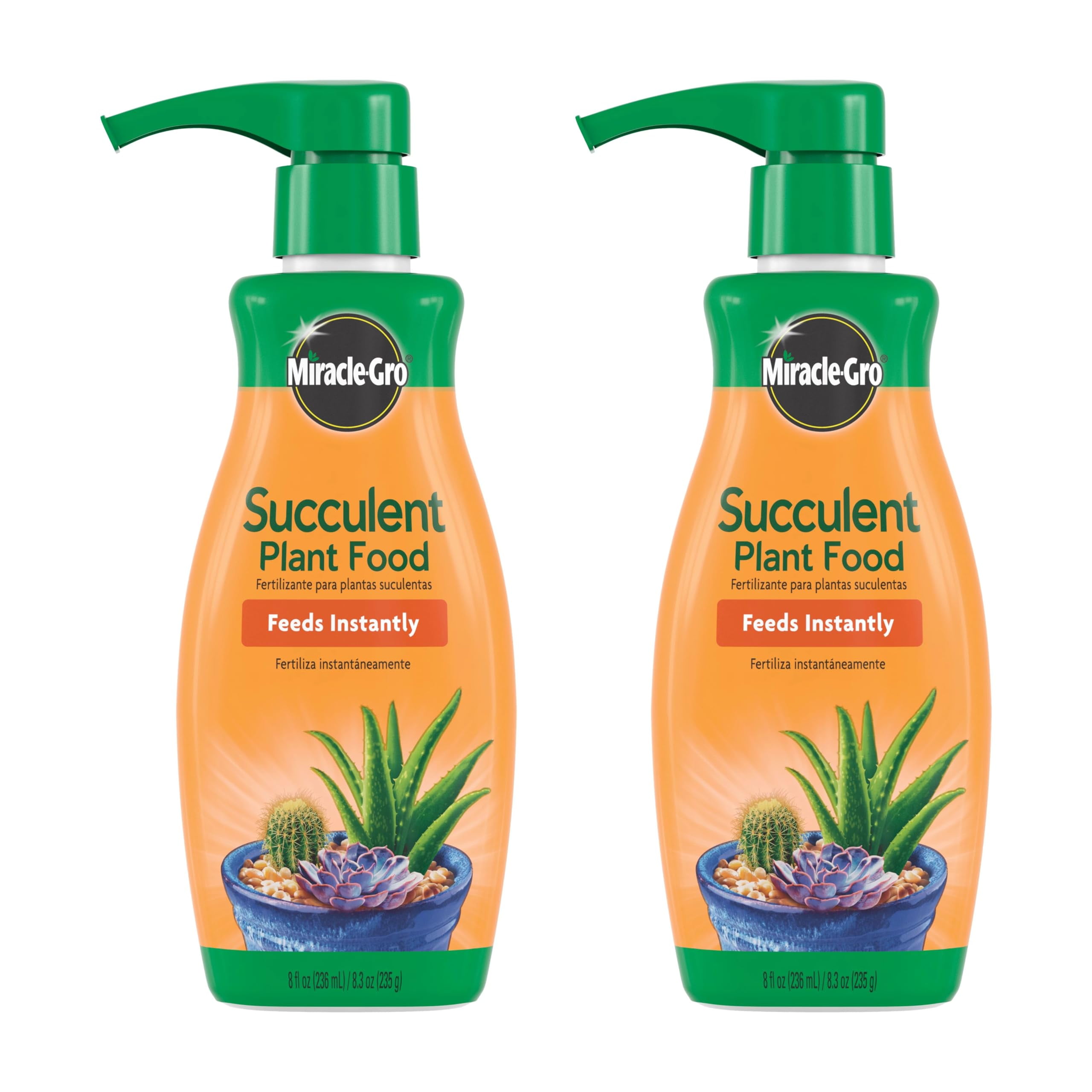 Miracle-Gro Succulent Plant Food, 8 oz., For Succulents including Cacti, Jade, And Aloe ...