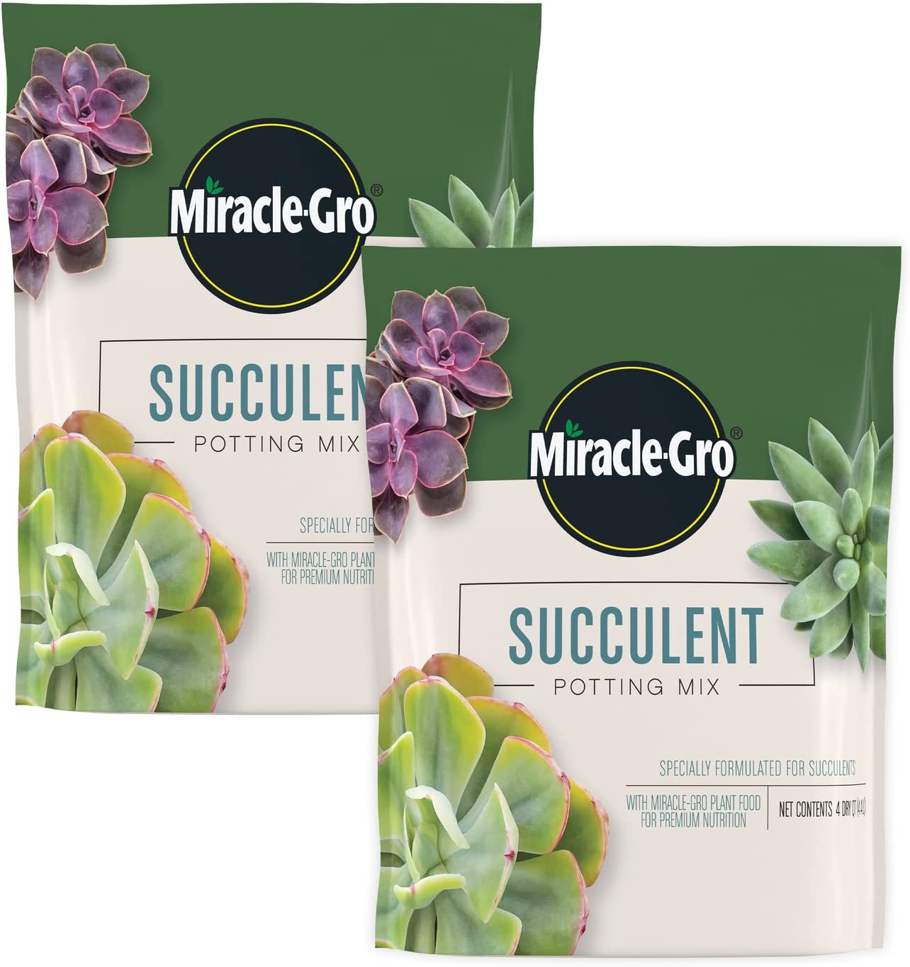 Miracle-Gro Succulent Potting Mix - Fertilized Soil with Premium ...