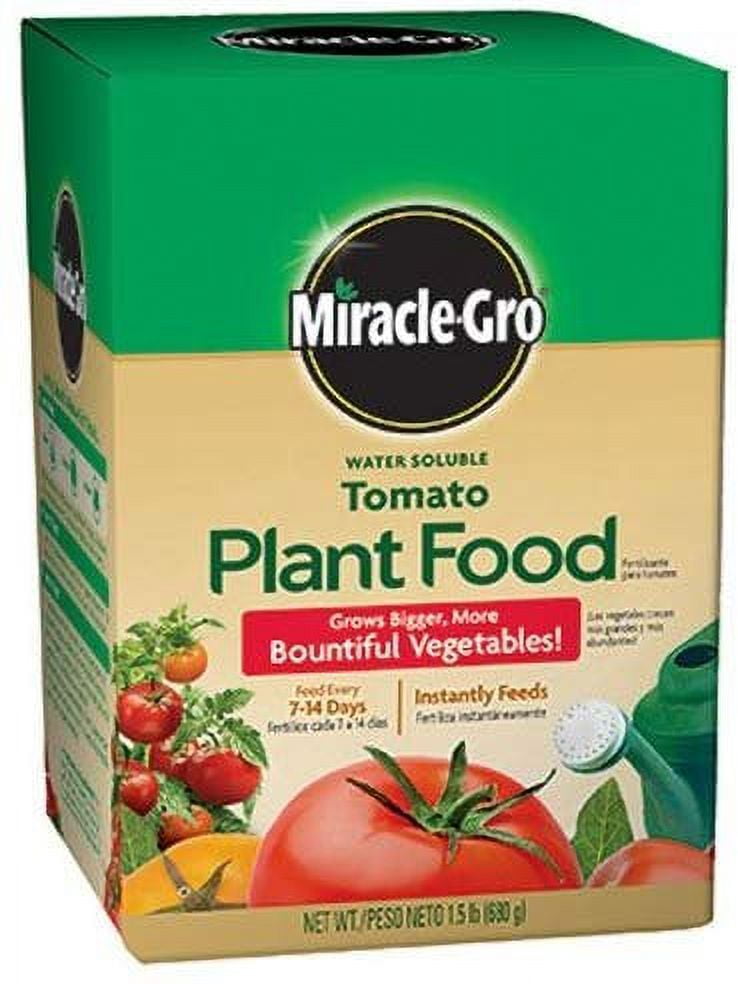 Miracle-Gro Water Soluble Tomato Plant Food, 1.5-Pound - Instantly ...