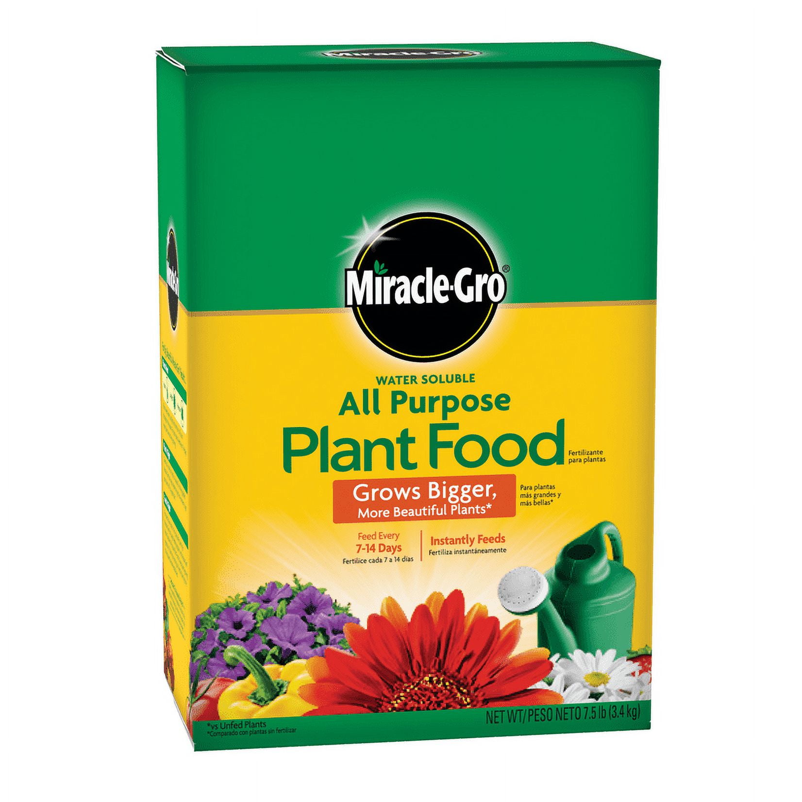 Miracle-Gro Water Soluble All Purpose Plant Food, For All Plant Types, 7.5 lb. - Walmart.com