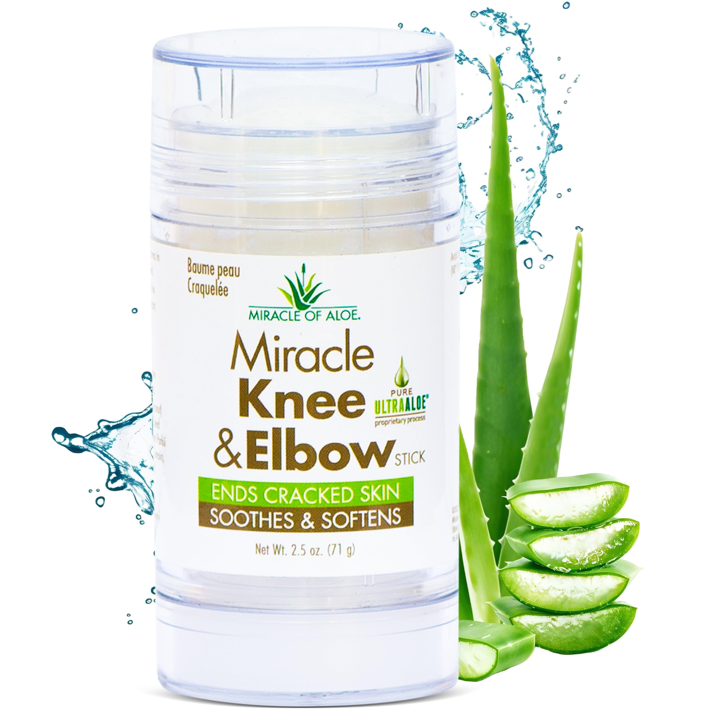 Miracle Knee & Elbow DMF15 Stick with UltraAloe Gel for Dry, Cracked ...