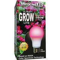 Miracle LED 12w A19led Red Grow Bulb 605036 - Walmart Business Supplies