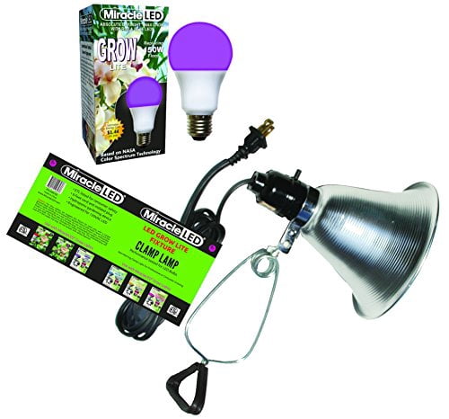 Miracle LED Absolute Daylight MAX Red & Blue LED Grow Lite & Clamp ...