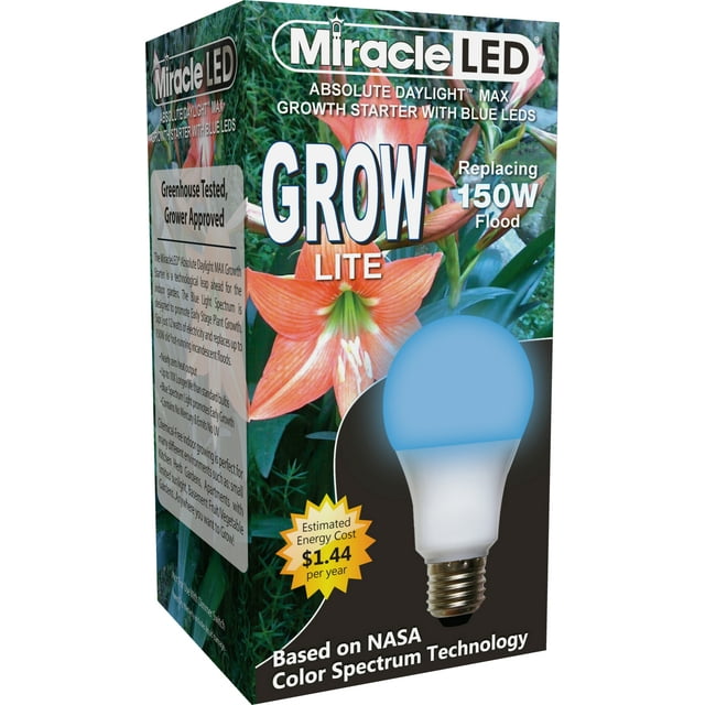 Miracle LED Blue Spectrum MAX LED Starter Grow Lite Replace 150W ...