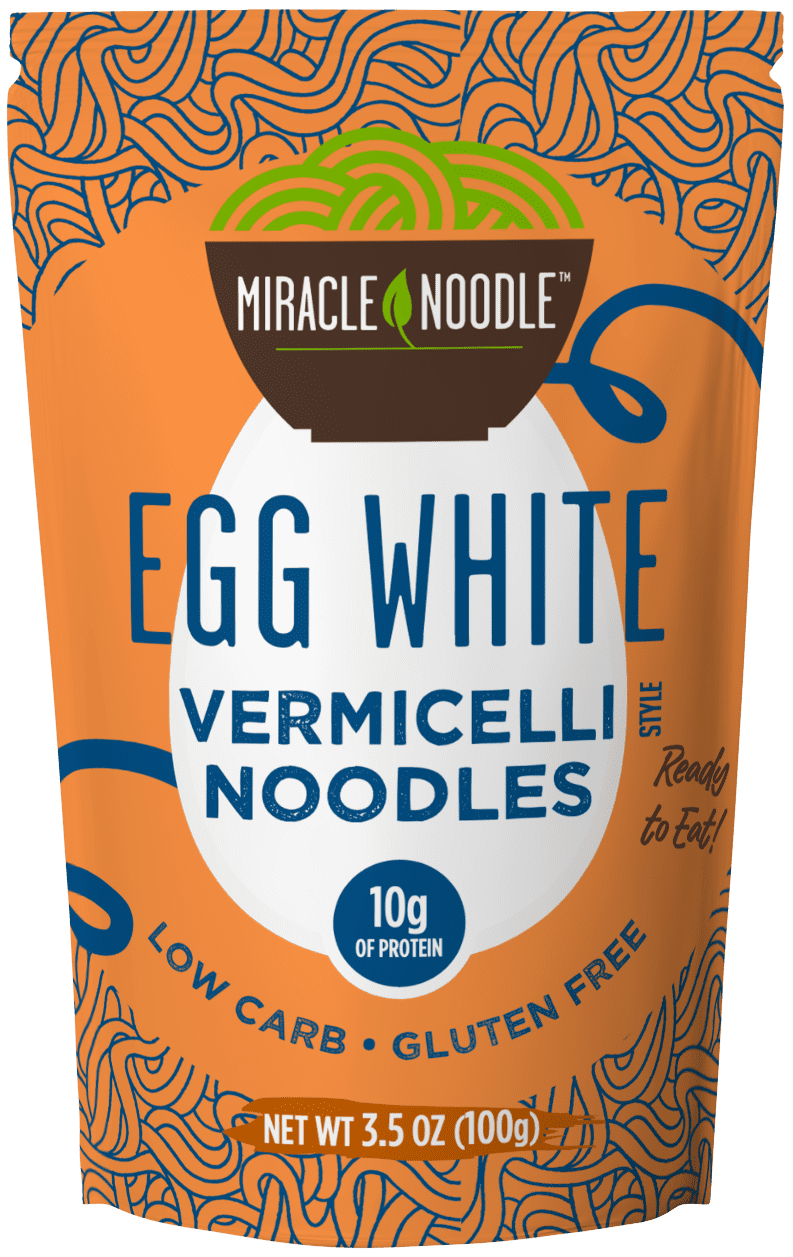 Miracle Noodle Egg White Noodle Vermicelli Style 3.5 oz (pack of 6 ...