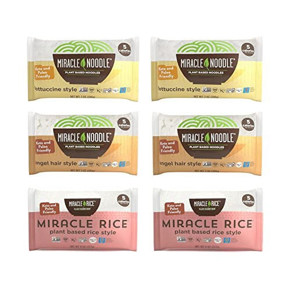 Miracle Noodle Low Calorie Variety Pack - Keto, Vegan, Gluten-Free ...
