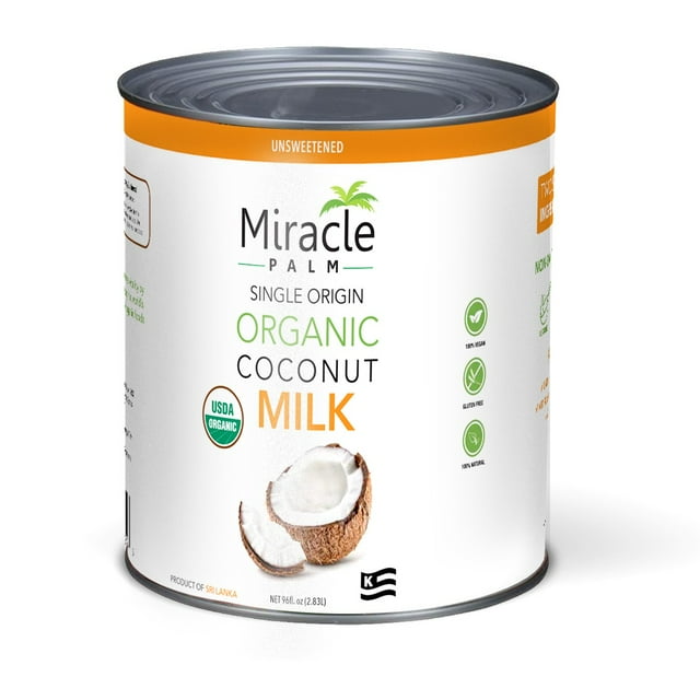 Miracle Palm Coconut Milk Unsweetened - Coconut Milk Canned ...