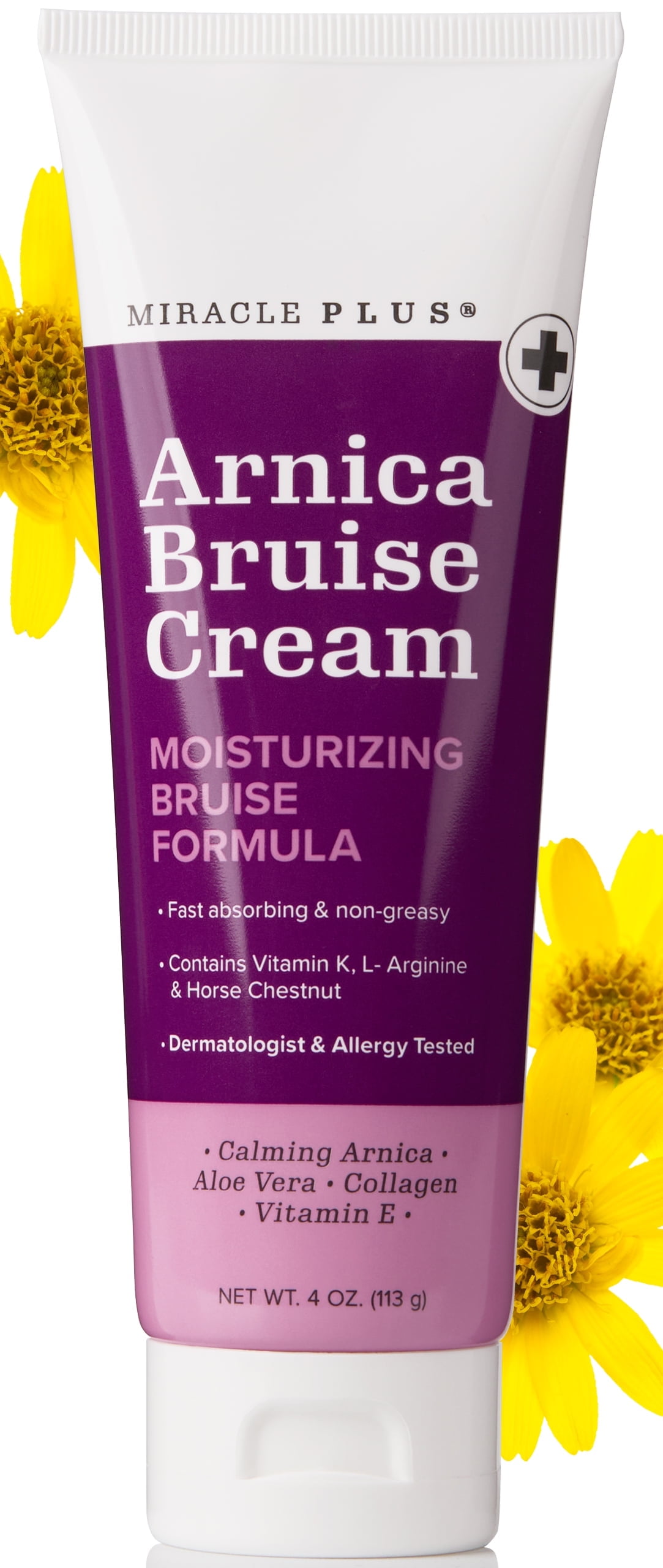 Miracle Plus Arnica Cream, 4 fl oz, For Skin Strength and Recovery ...
