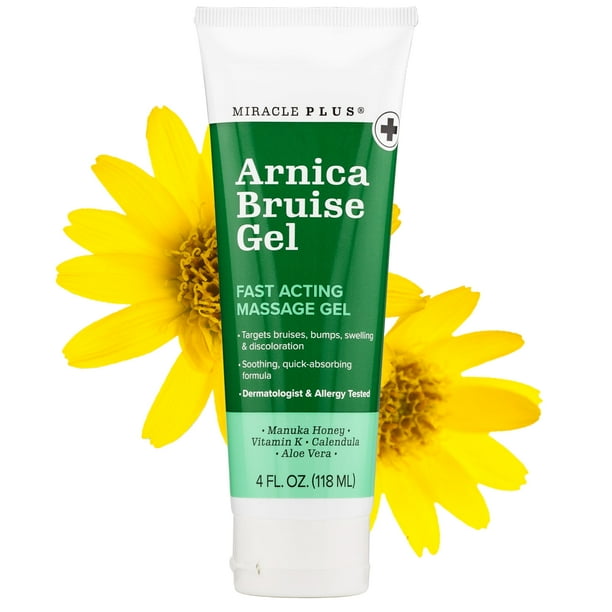 Miracle Plus Arnica Bruise Gel for Bruising, Swelling, Discoloration ...