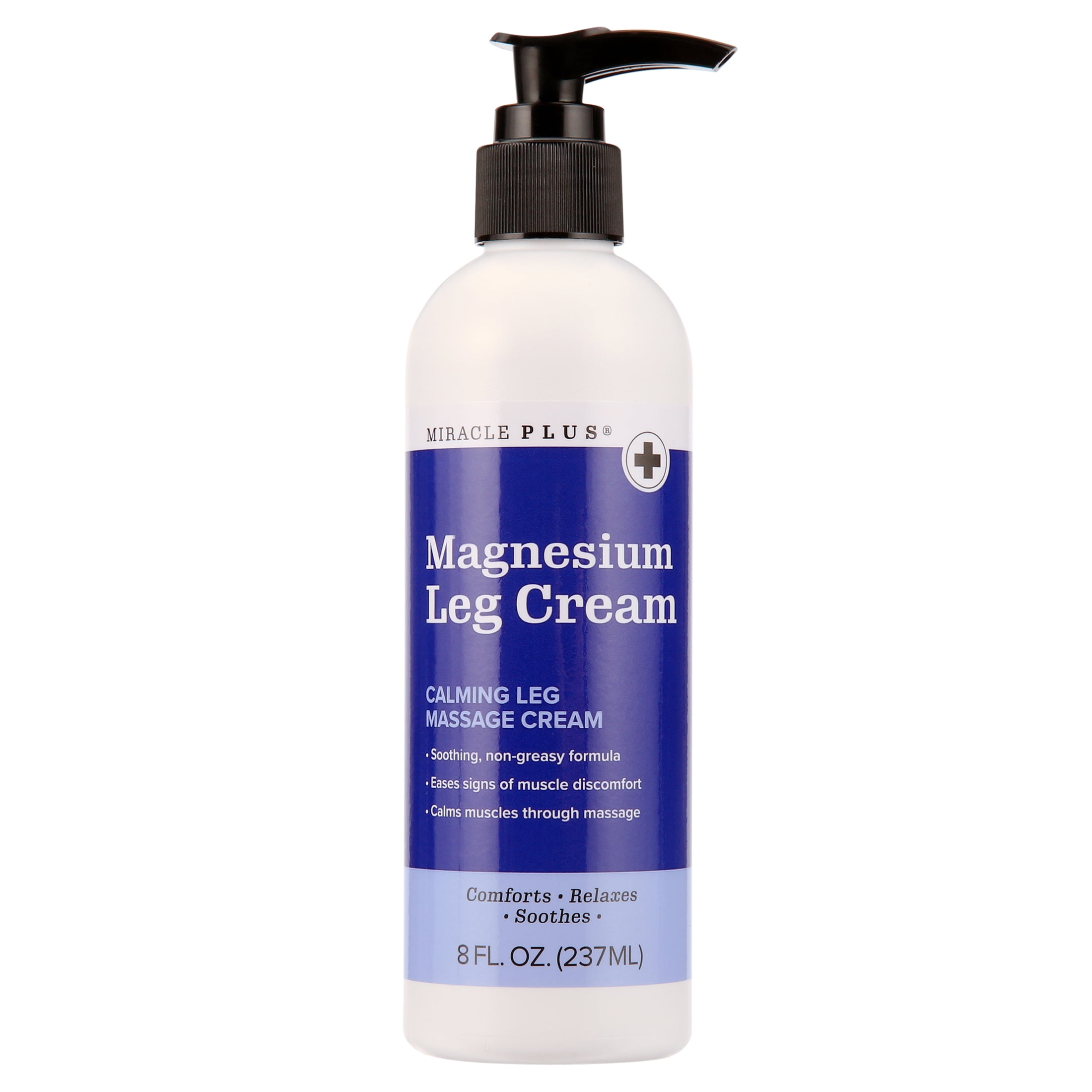 Miracle Plus Magnesium Leg Cramp Relief Cream, 8 Oz - Walmart.com