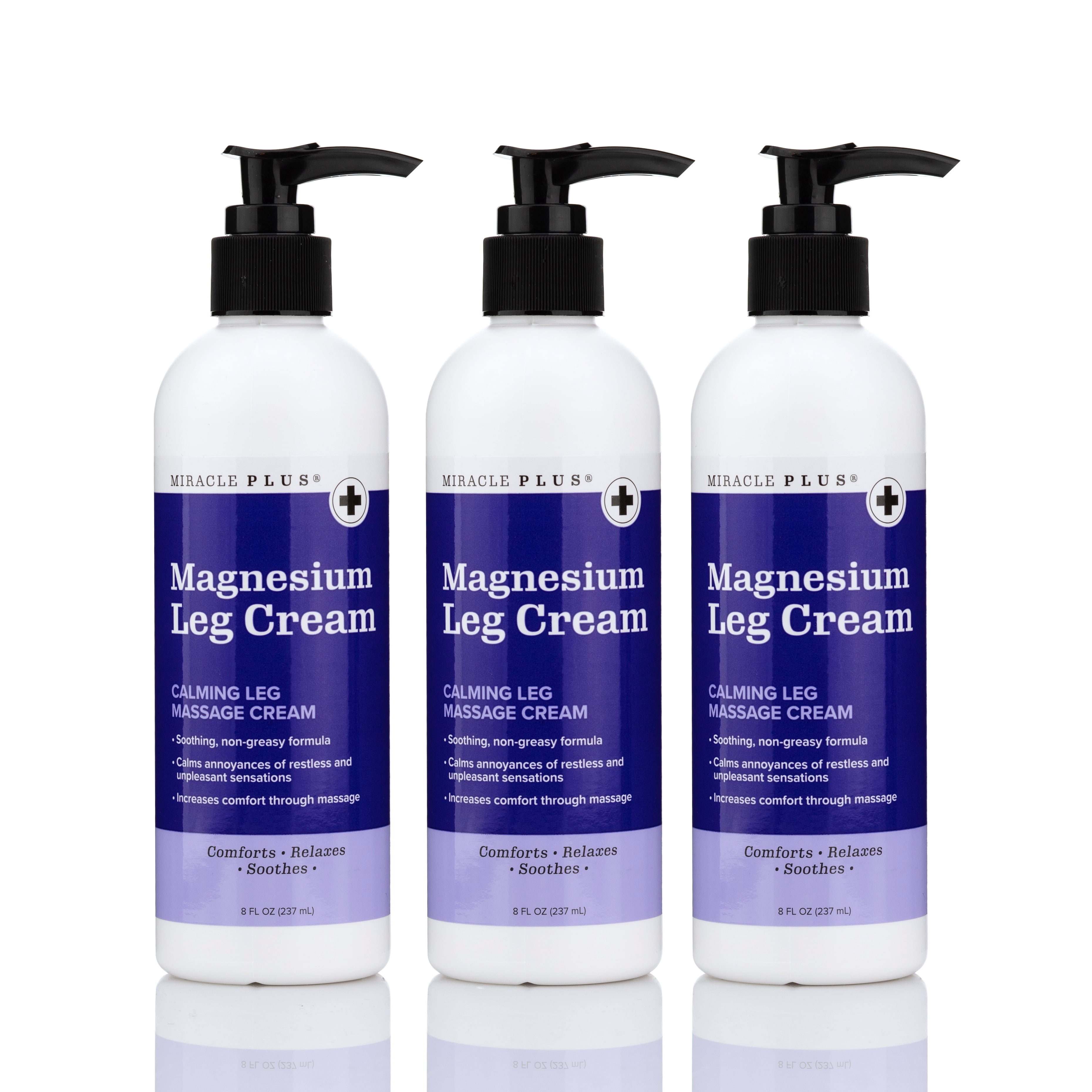 Miracle Plus Topical Magnesium Leg Cream, Body and Foot Muscle Soothing ...