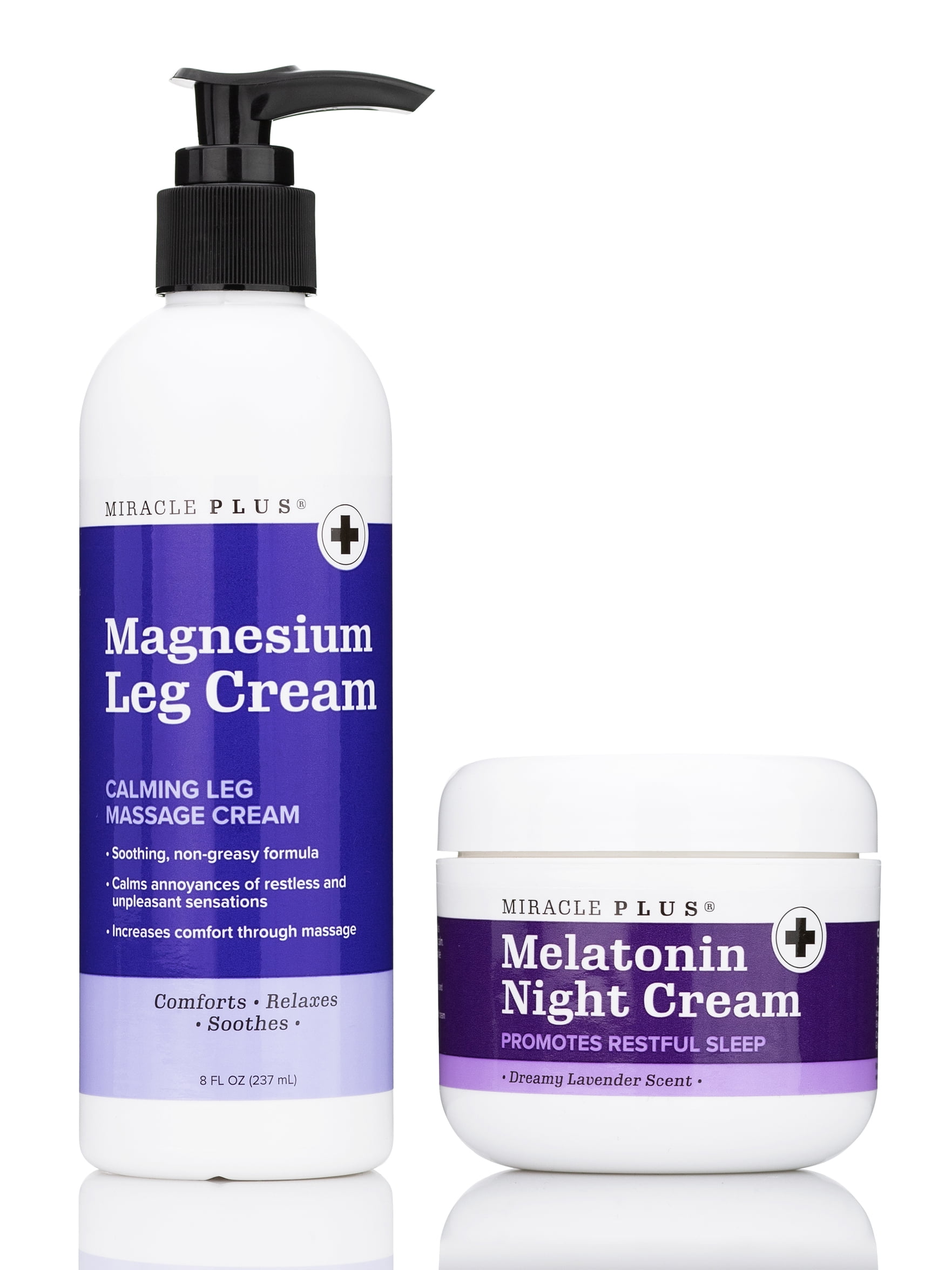 Miracle Plus Melatonin Cream & Restless Leg Cream Set 8 fl oz - Walmart.com