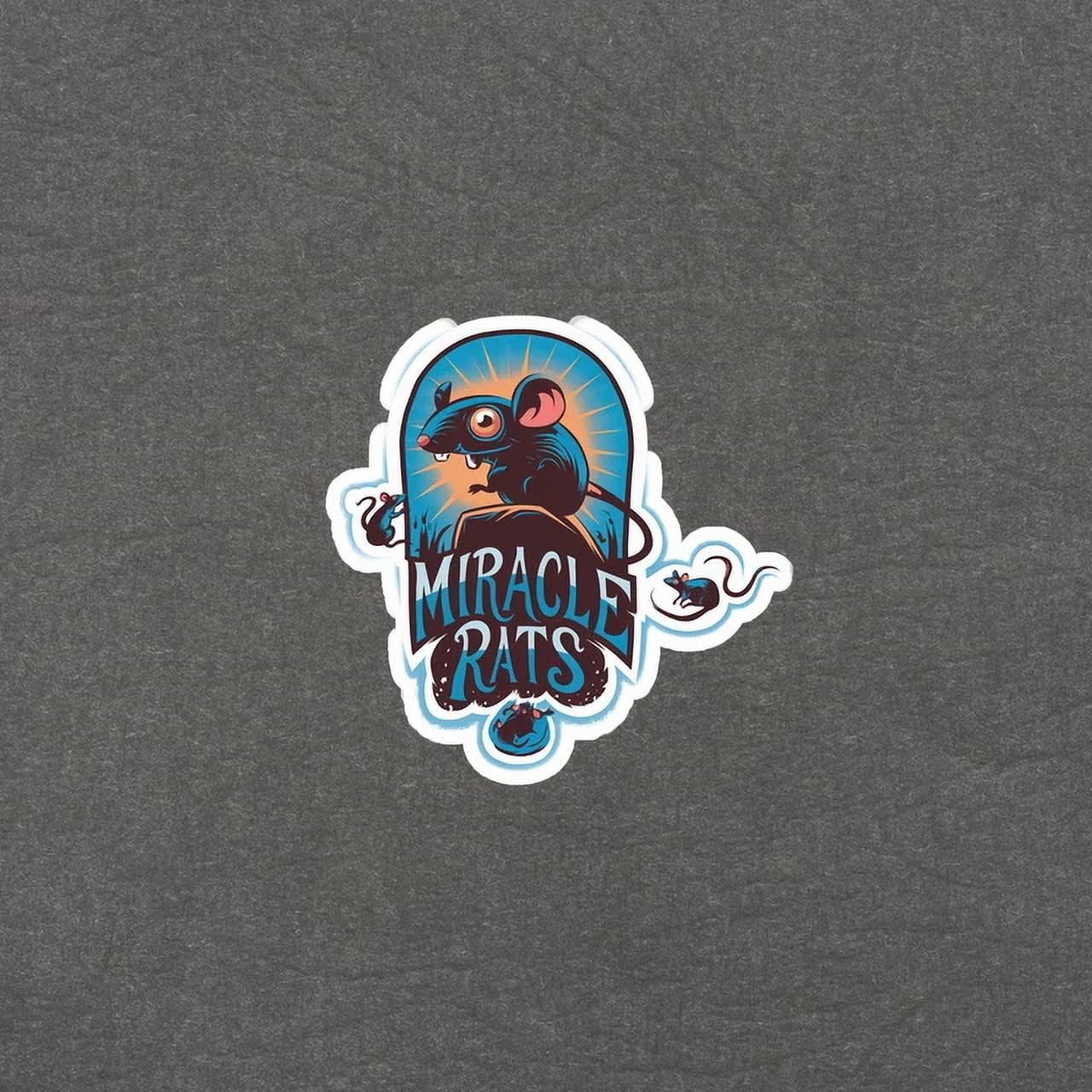 Miracle Rats Sticker - Rodent Pun Decal For Laptops & Phonesphone Decal ...