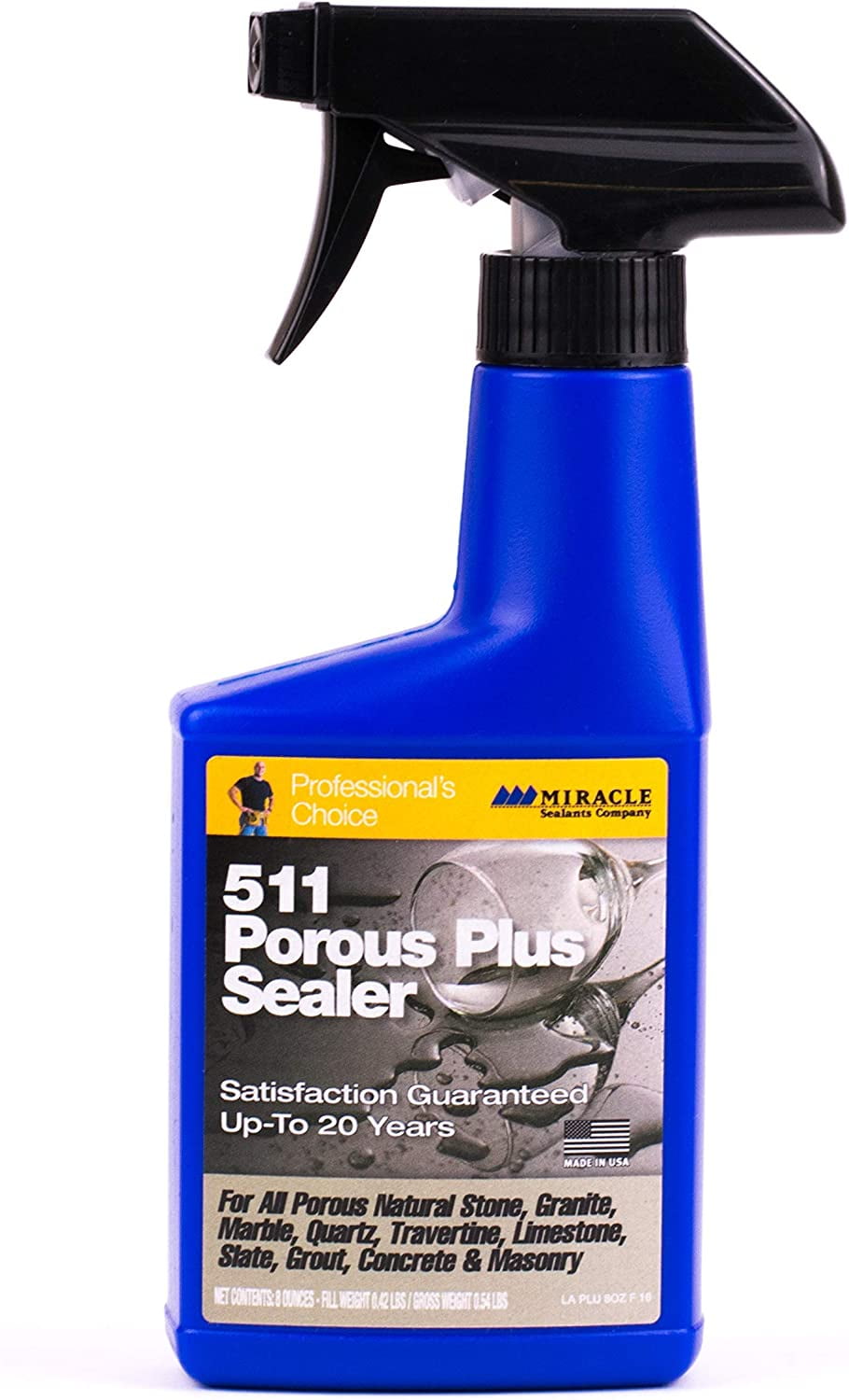 Miracle Sealants 511 Sealer Spray, 8 oz, Clear - UV, Water/Stain Resistant - Walmart.com