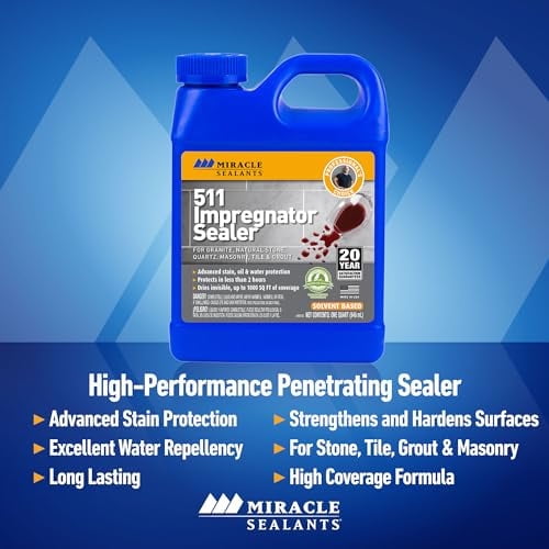 Miracle Sealants 511QT6 511 Impregnator Sealer, Quart, Clear, 32 Fl Oz - Walmart.com