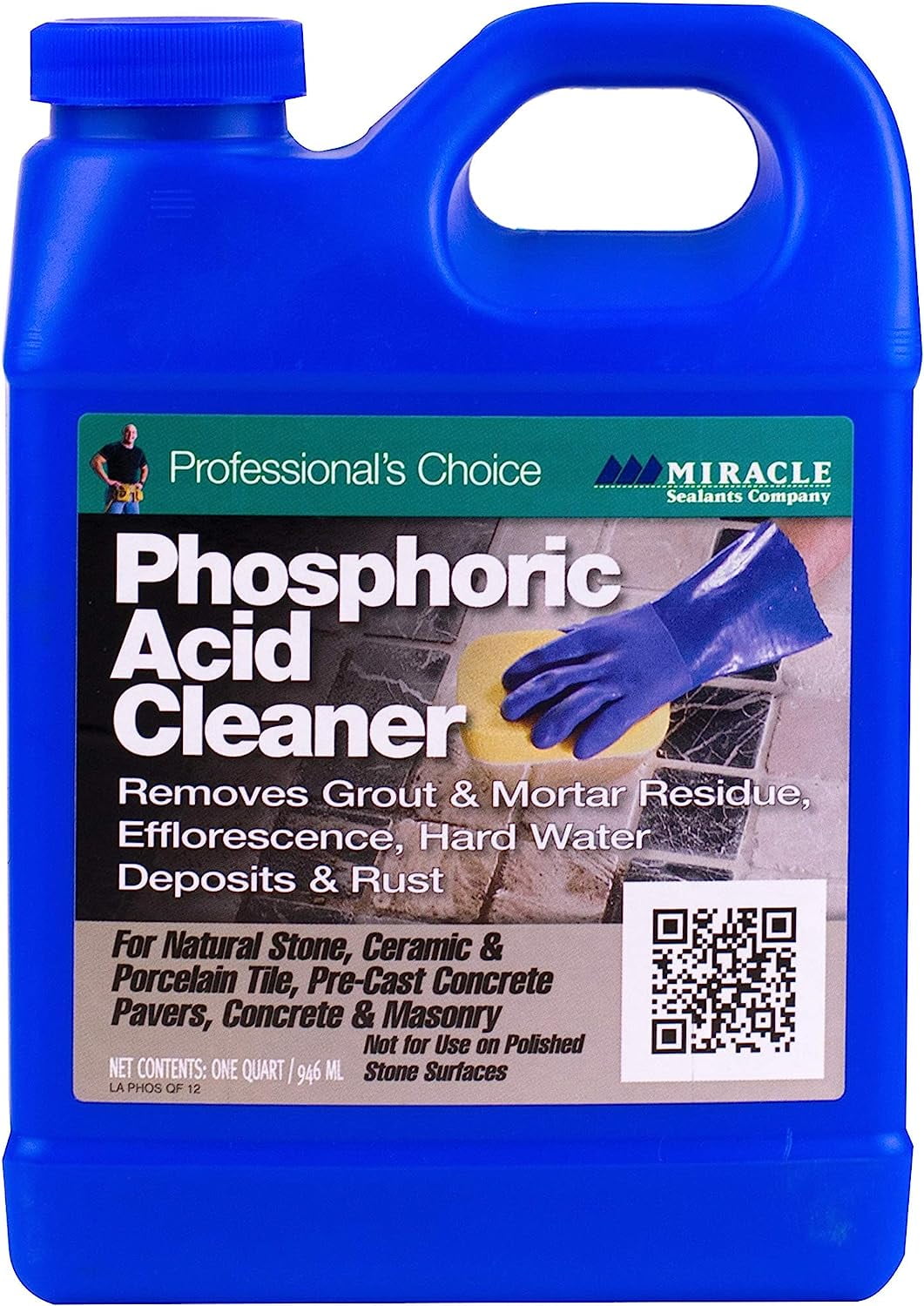 Miracle Sealants Phosphoric Acid Cleaner, Concrete & Lime Surface ...