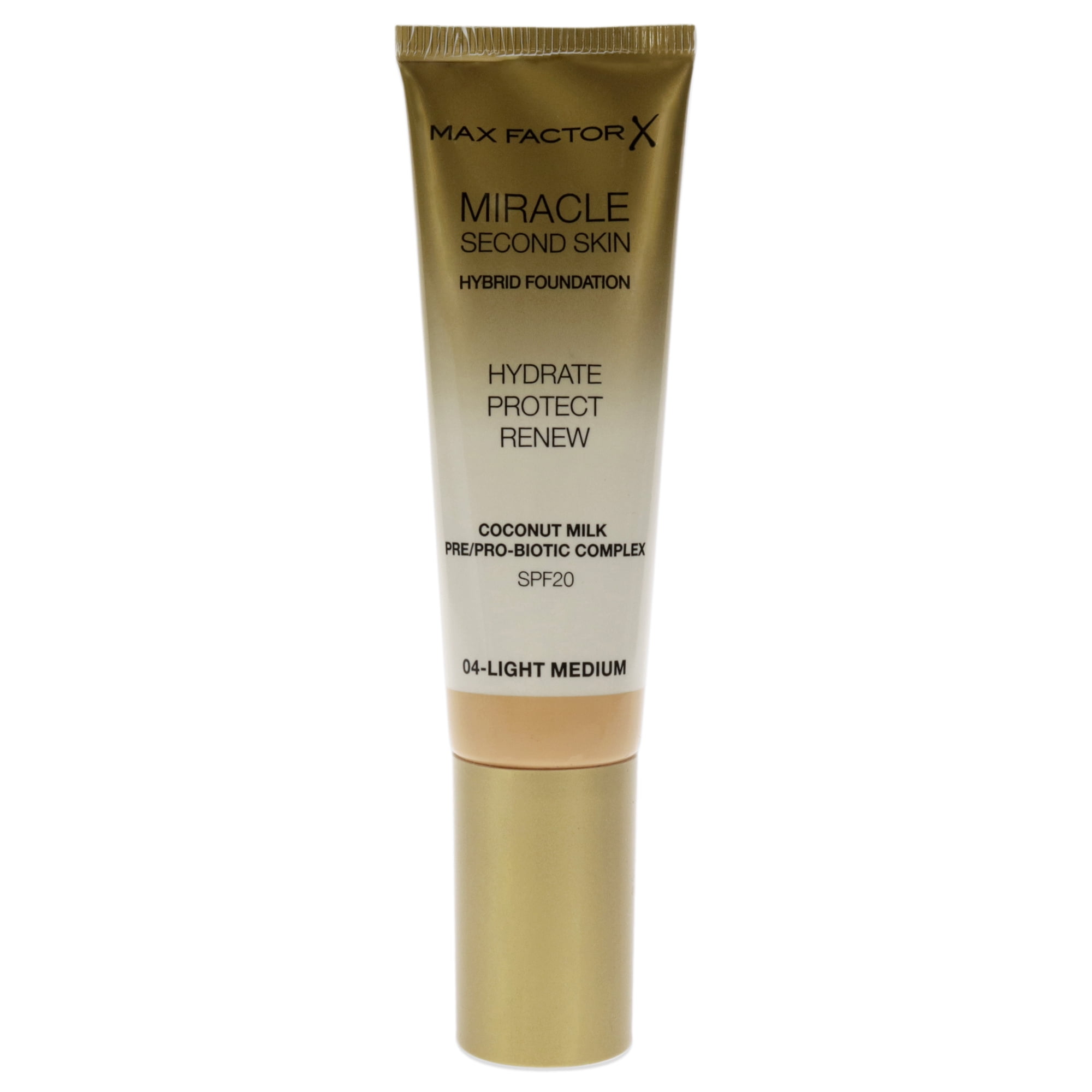 Miracle Second Skin Foundation SPF 20 Sunscreen - 04 Light Medium for ...