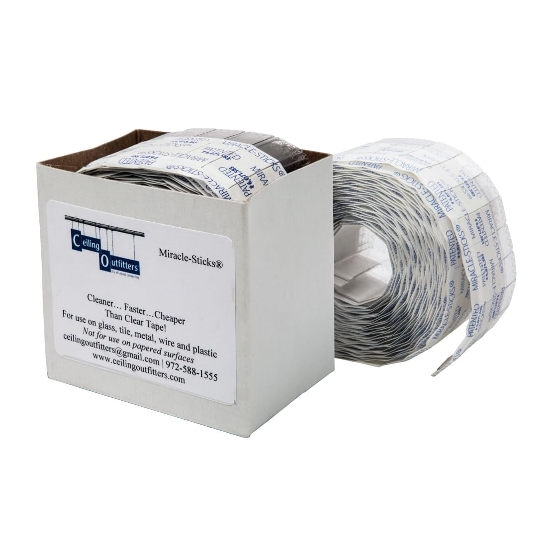 Miracle-Sticks Signage Tabs, Plastic Double-Sided Sticky Tabs, UV ...