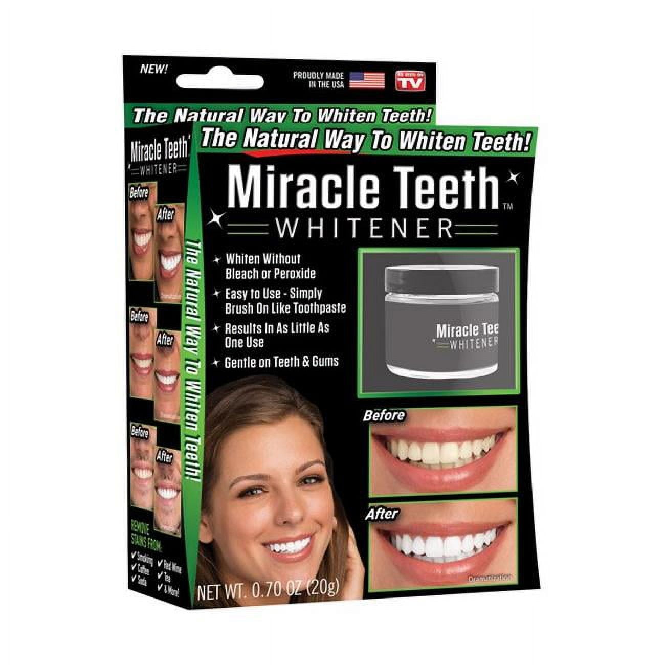 Miracle Teeth Whitener As Seen on TV Whitener, 0.7 oz - Walmart.com
