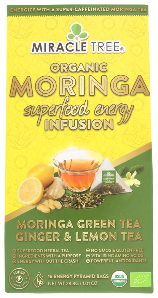 Miracle Tree - Organic Moringa Superfood Energy Infusion Tea Moringa ...