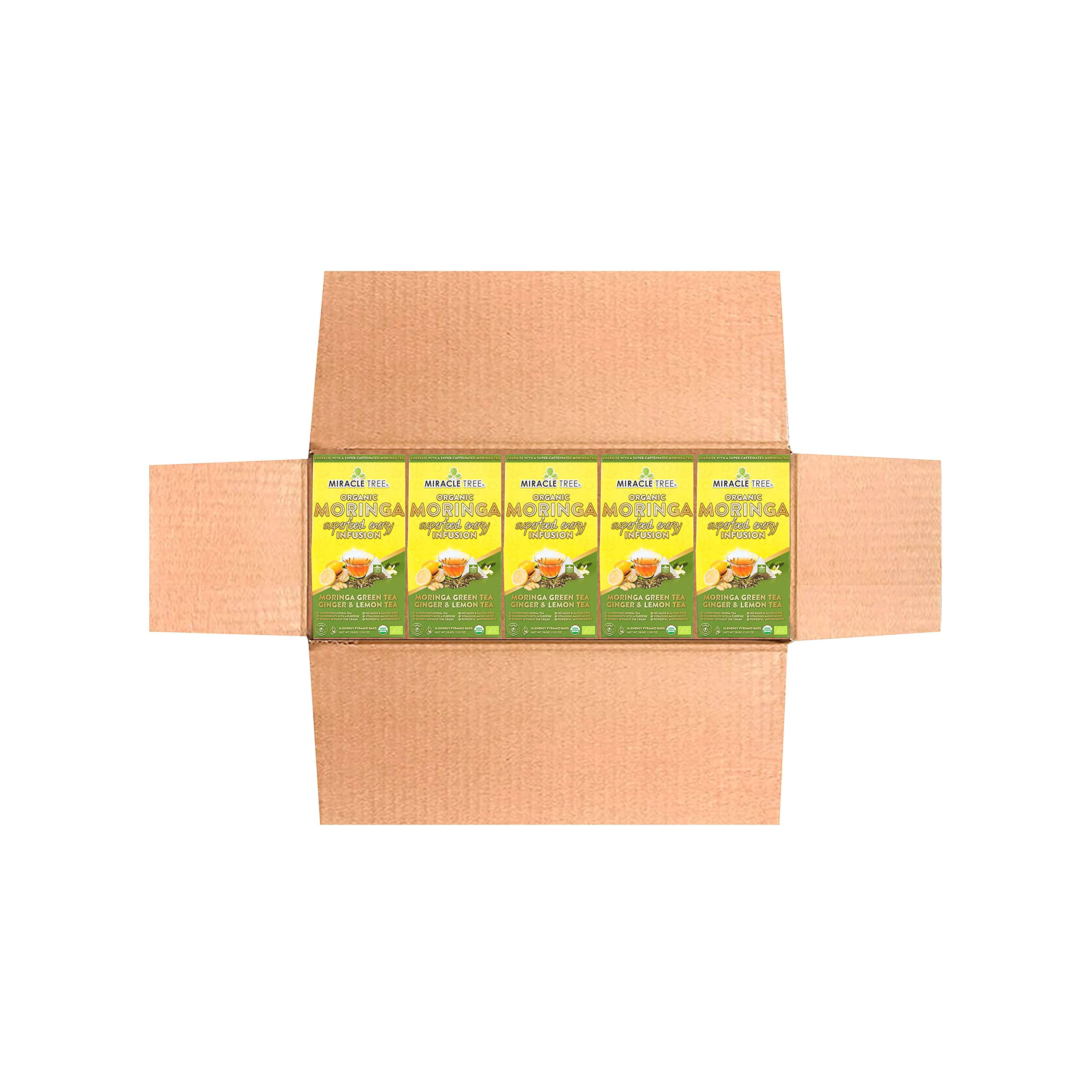 Miracle Tree's Moringa Energy Tea - AIS1 Green Tea, Ginger & Lemon ...