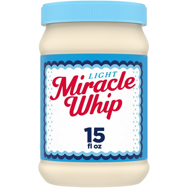Miracle Whip Light Dressing, 15 fl oz - Breakroom Essential - Walmart ...