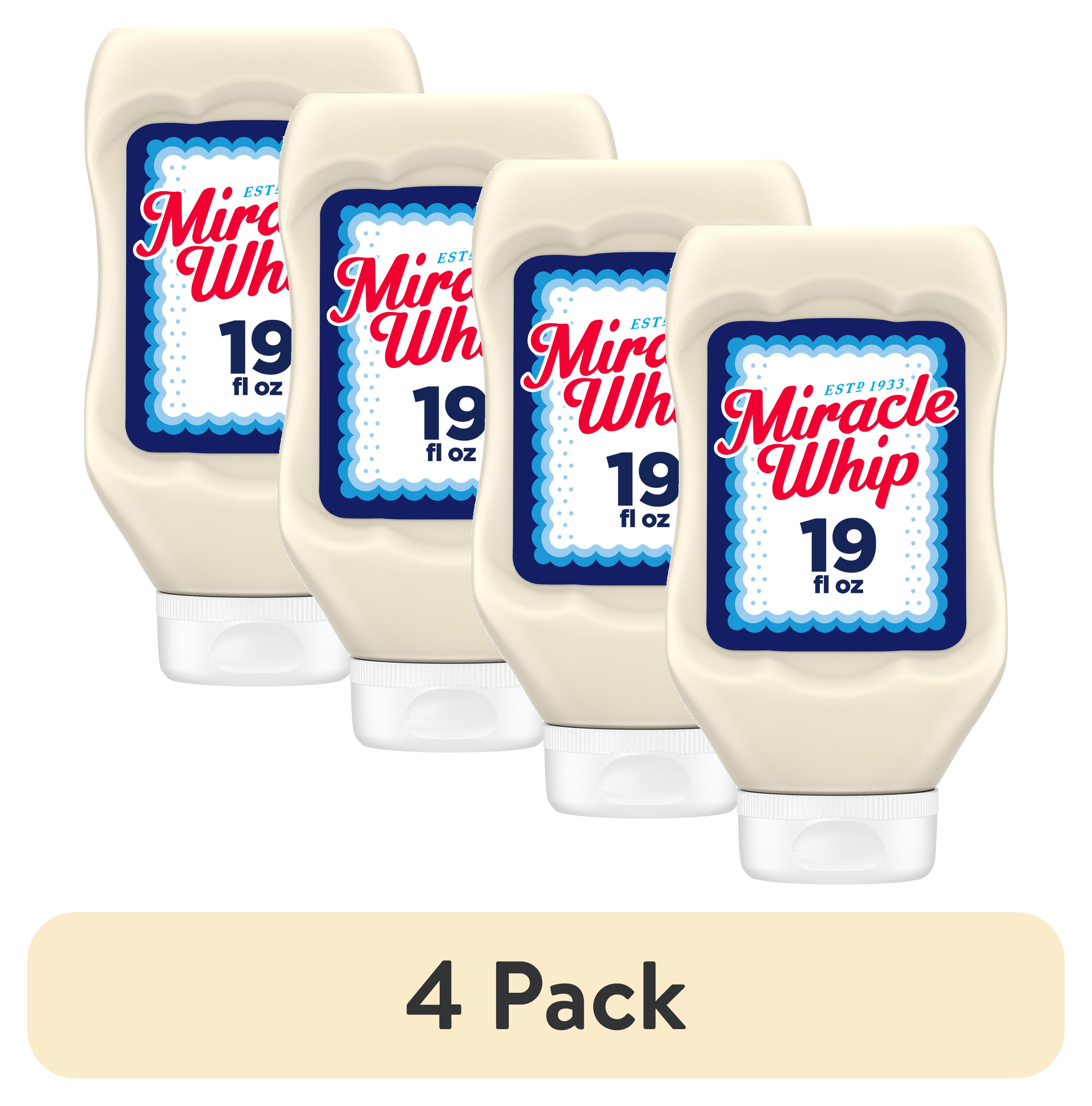 (4 pack) Miracle Whip Mayo-like Dressing Squeeze Bottle, 19 fl oz ...