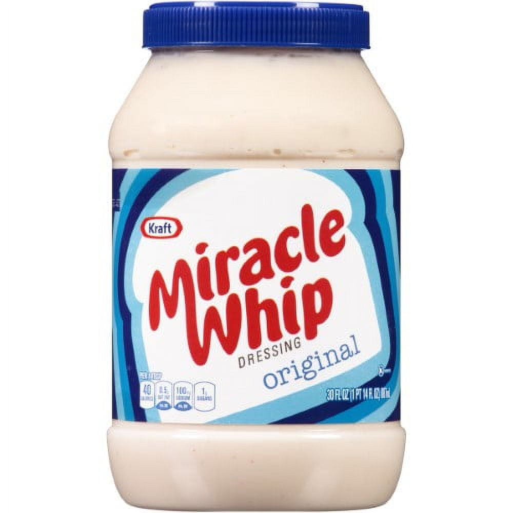 Miracle Whip Original Dressing 30 Fl Oz Jar (Pack of 3) - Walmart.com