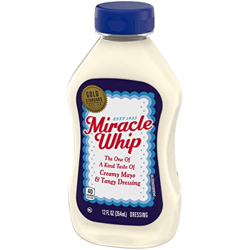 Miracle Whip Squeeze Mayonnaise Bottle, 12 oz - Case of 12 - Walmart.com