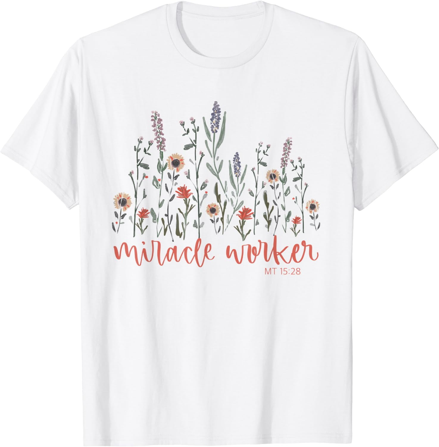 Miracle worker tee T-Shirt White - Walmart.com