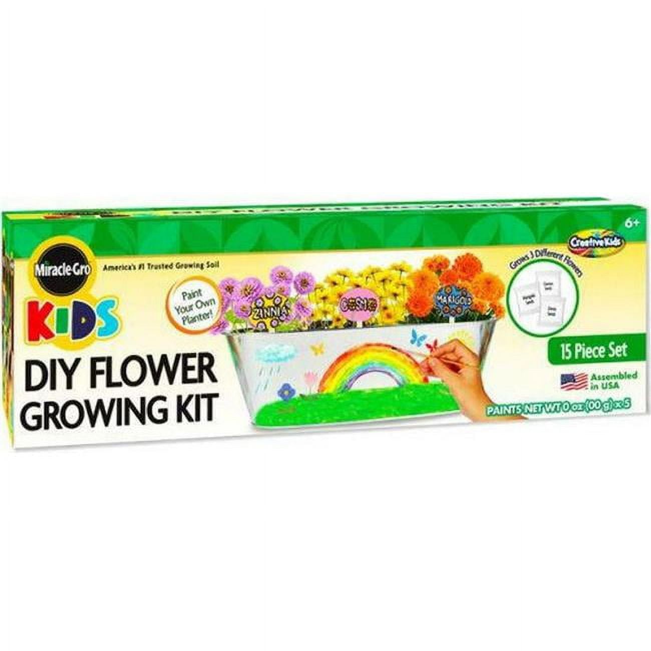 Creative Kids Miracle Gro Indoor Garden Set - Paint & Plant Flower ...