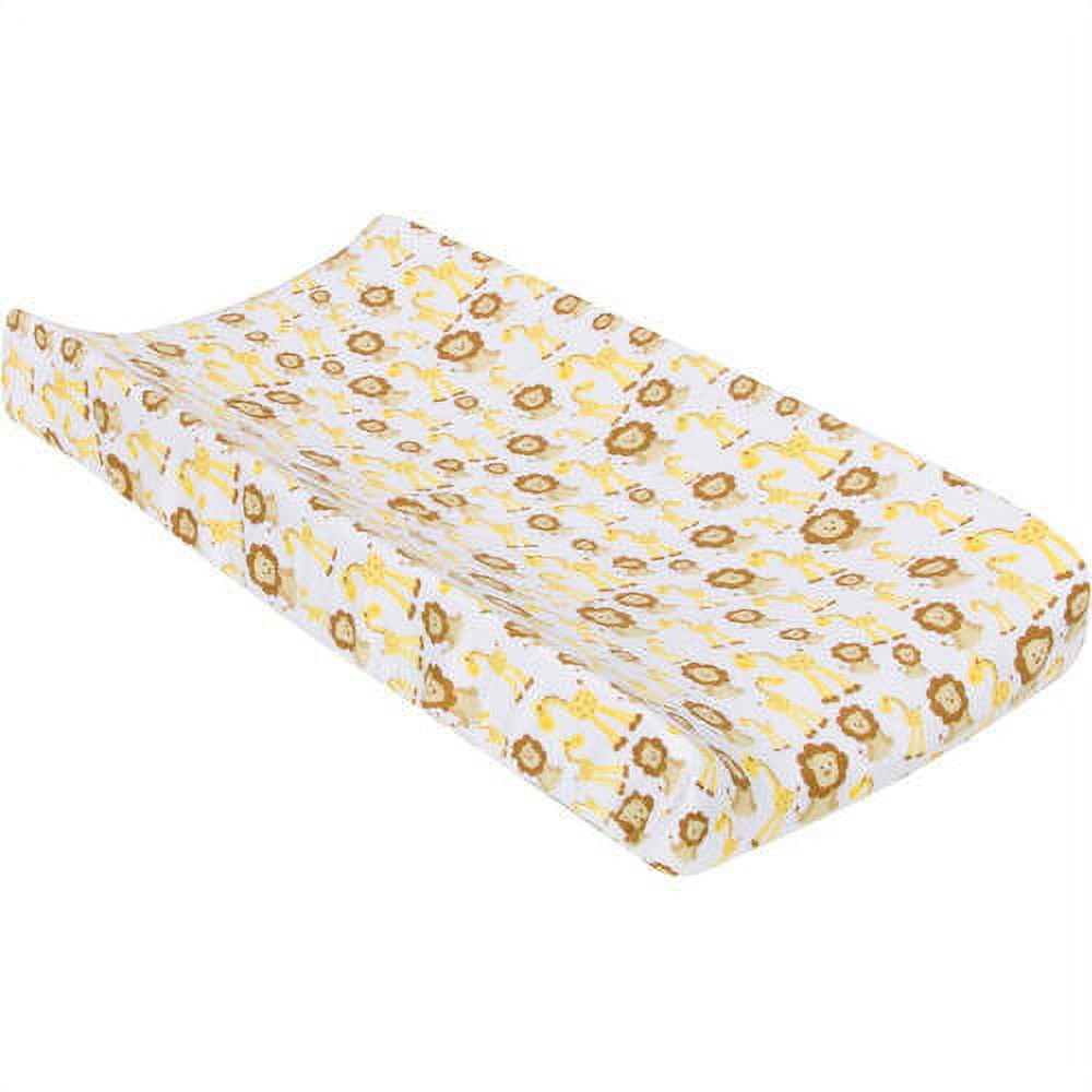 MiracleWare Muslin Changing Pad Cover Giraffe & Lion Dark Yellow ...