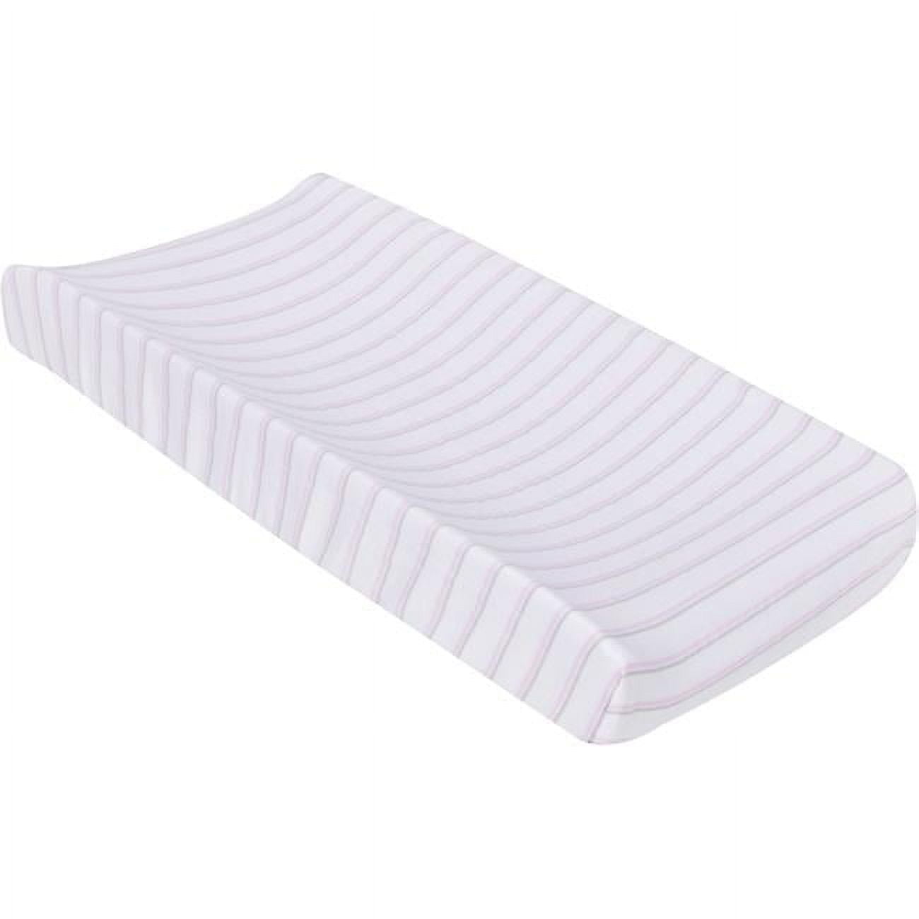 MiracleWare Pink & Gray Stripes Muslin Changing Pad Cover - Walmart.com