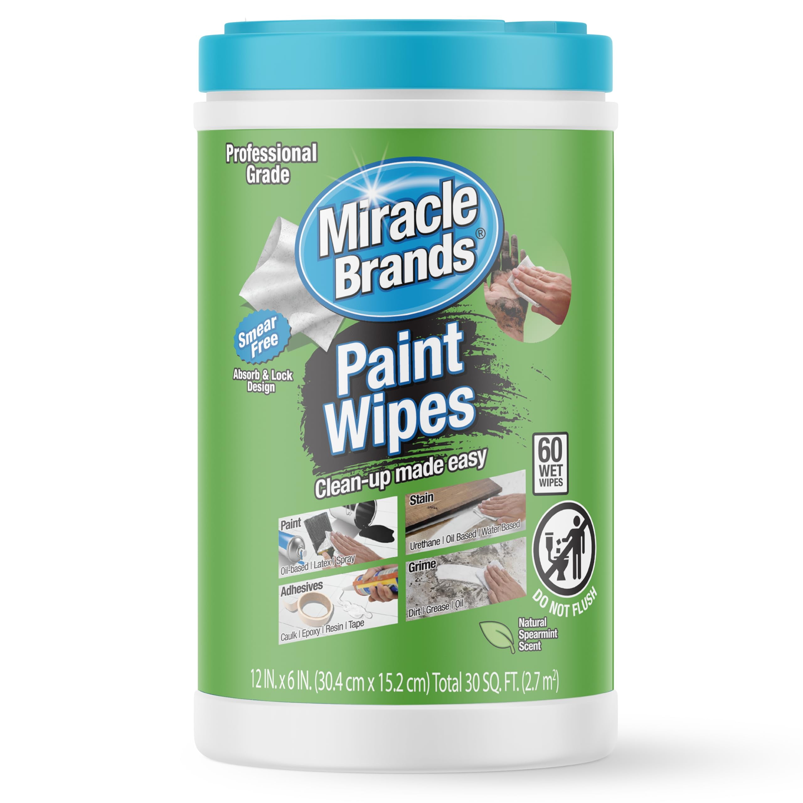 MiracleWipes for Paint Prep & Cleanup, Remove Tough Grime Build-Up, Wet ...