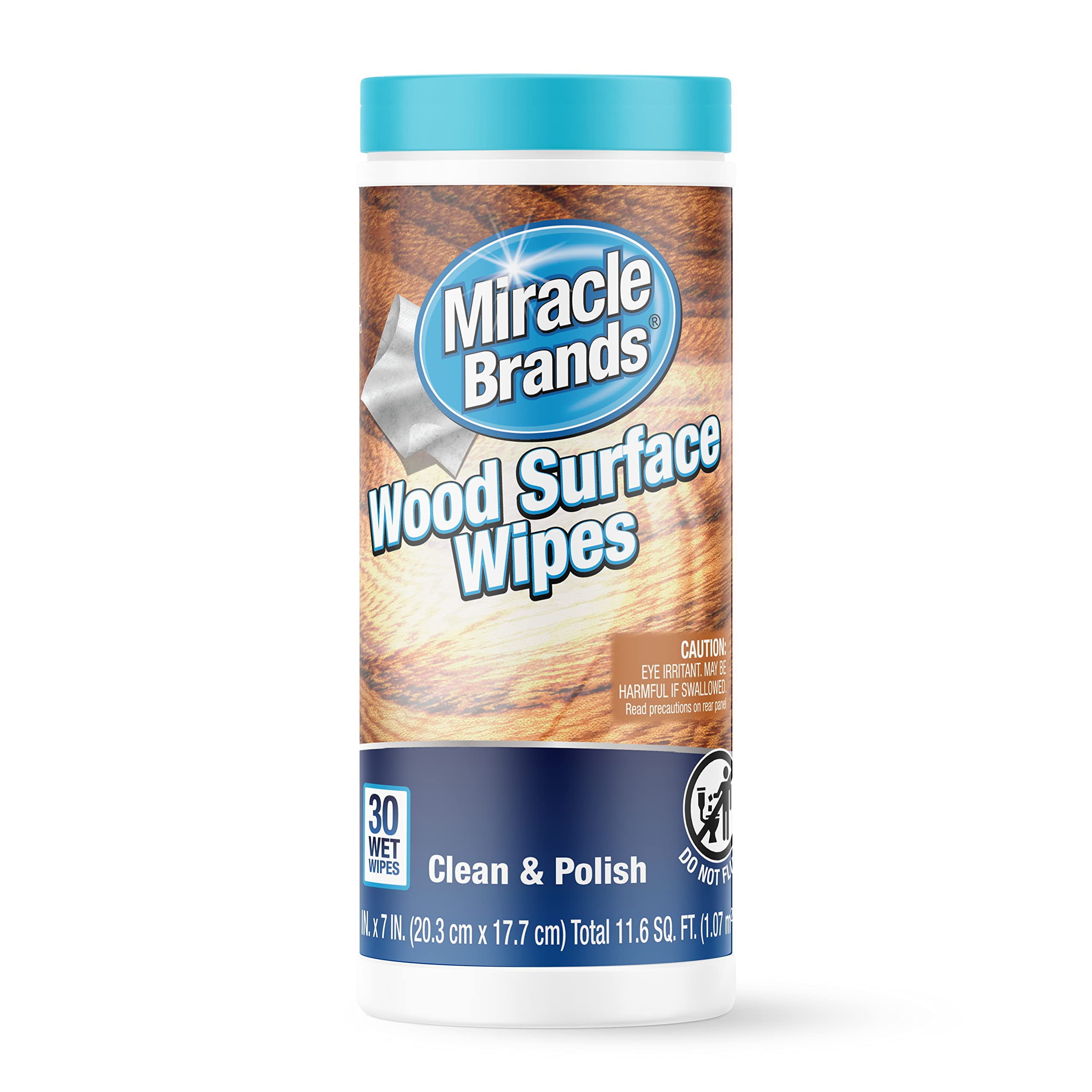 MiracleWipes for Wood Surfaces, Remove Dirt and Grime Buildup, Clean ...