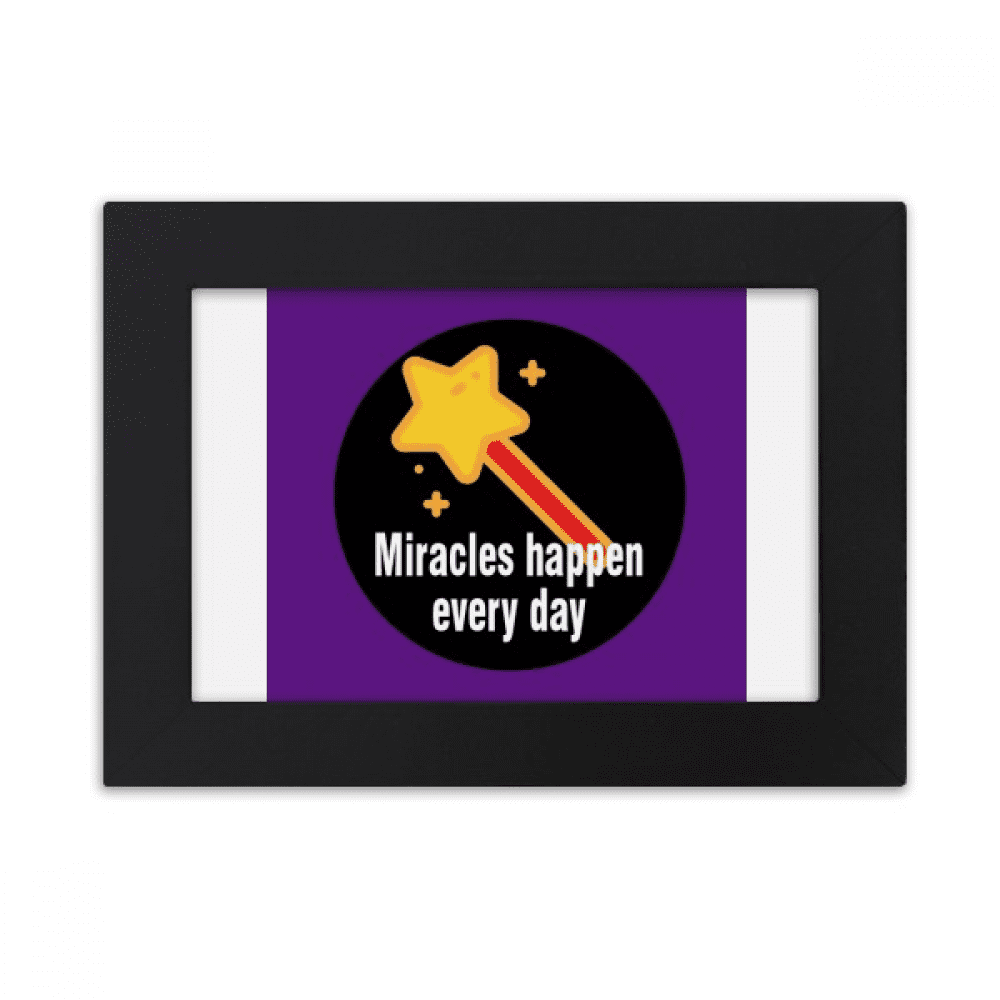 Miracles Happen Every Day Desktop Photo Frame Ornaments Picture Art ...