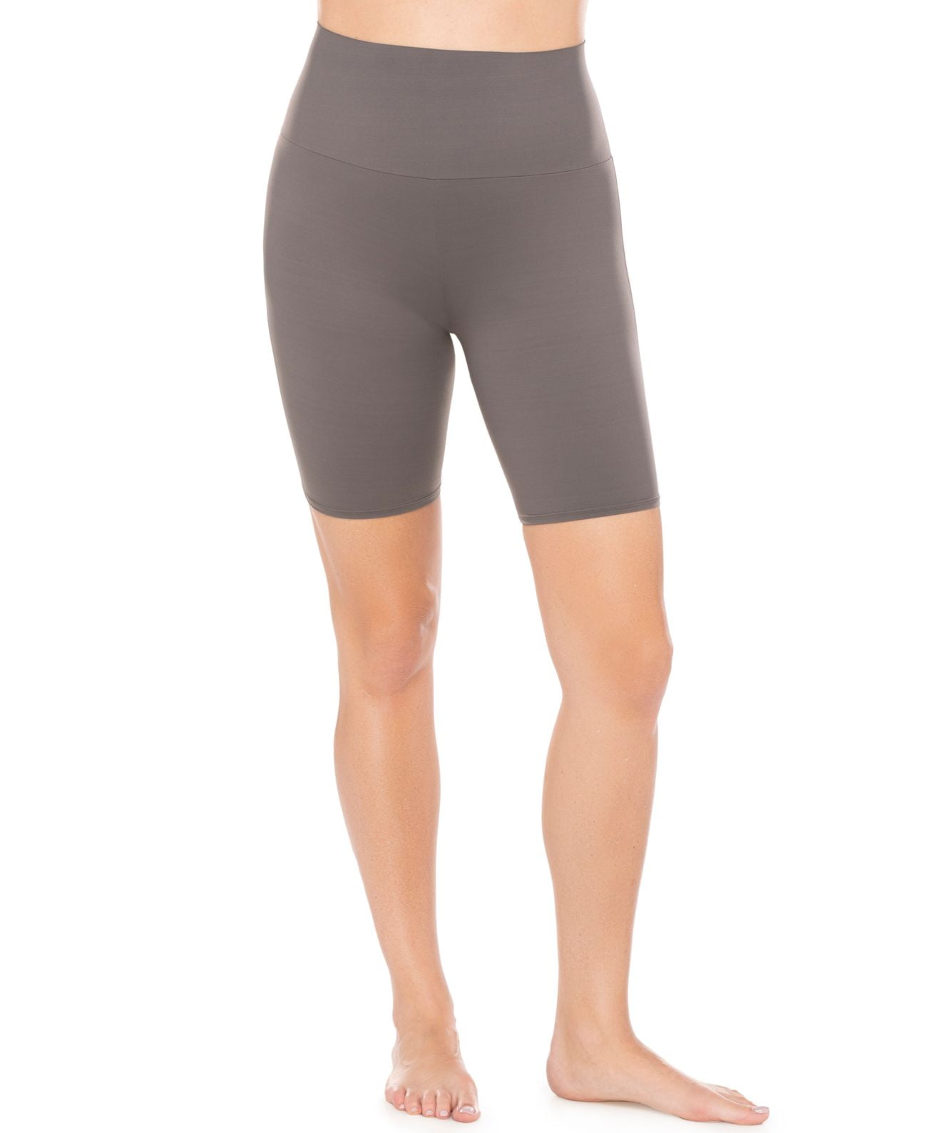 Miraclesuit Athleisure Tummy-Control Bike Shorts, Gray, Small - Walmart.com