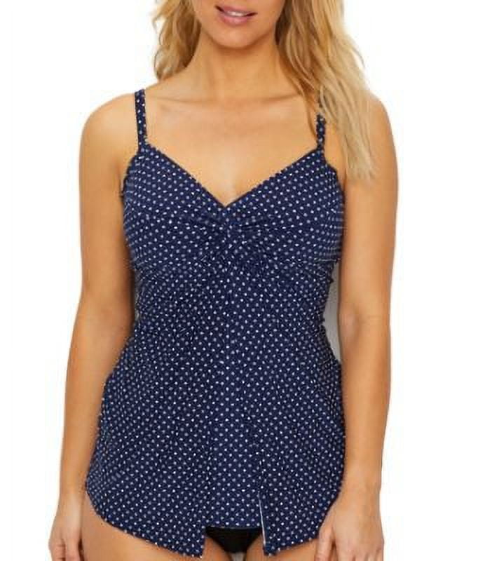 Miraclesuit Womens Must Haves Pin Point Love Knot Underwire Tankini Top ...