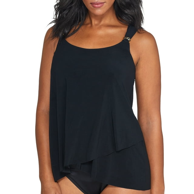 Miraclesuit Womens Solid Razzle Dazzle Underwire Tankini Top Style ...