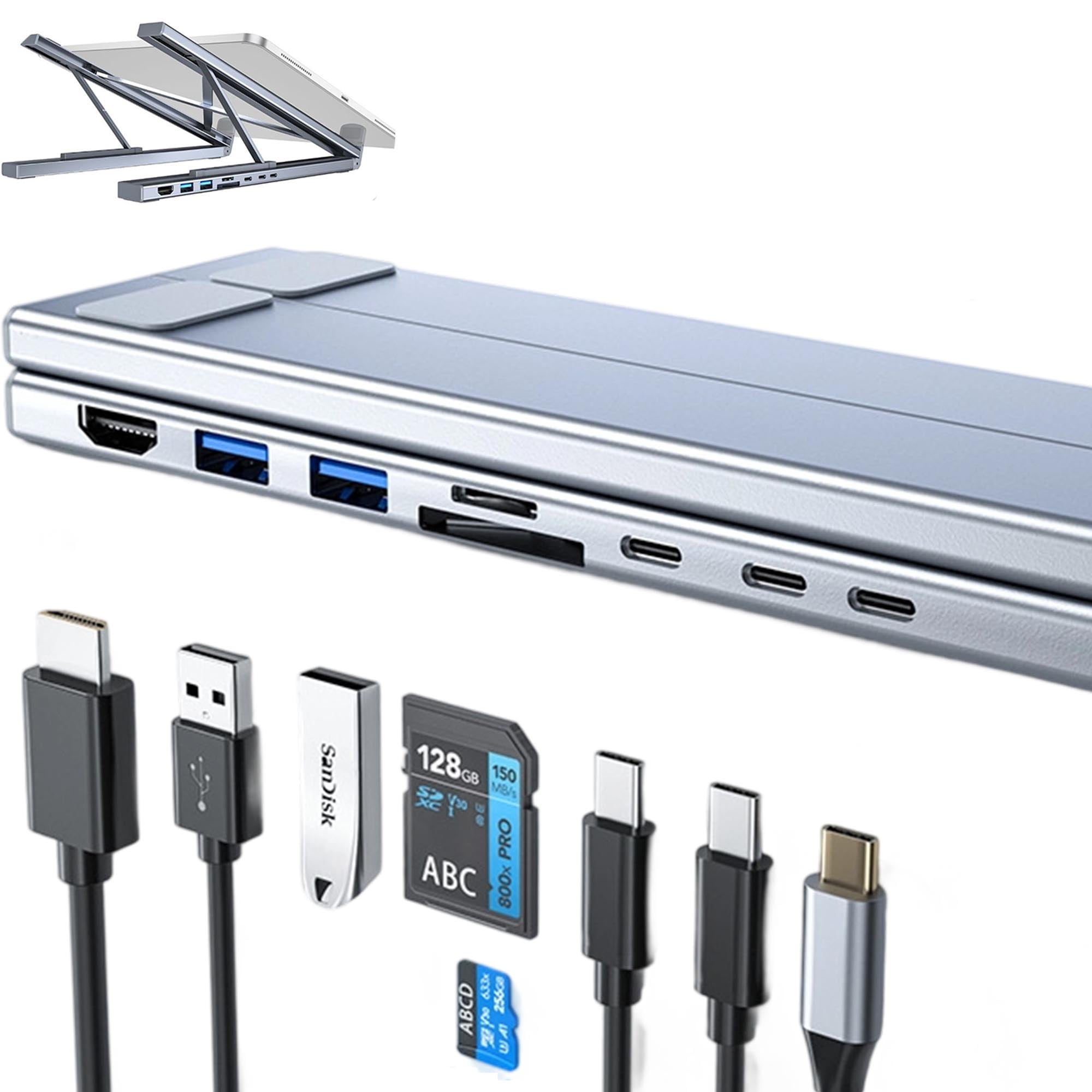 Miraclew/Civilizek 8-in-1 USB-C Laptop Stand - Adjustable Ergonomic ...